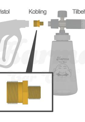 PRO+ Skumlanse til M22 Han fra Karma Car Care - Kvalitets Bilpleje