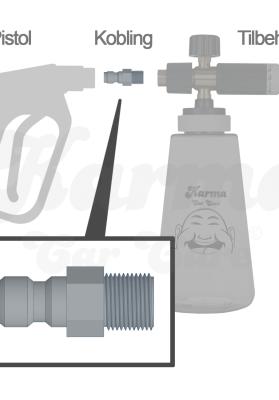 PRO+ Skumlanse til Quick Connect - Lynkobling 1/4" - Skum Bonanza