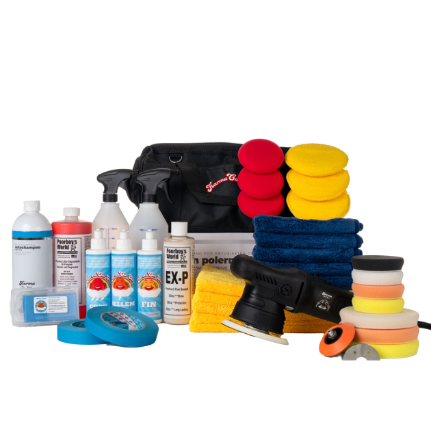 Anbefalet Sæt til Polering med Dual Action Polermaskine - Stor - Komplet Sæt