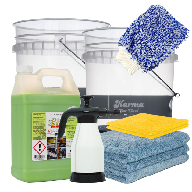 Komplet Pakke til Vandfri Bilvask - No Rinse Wash & Wax